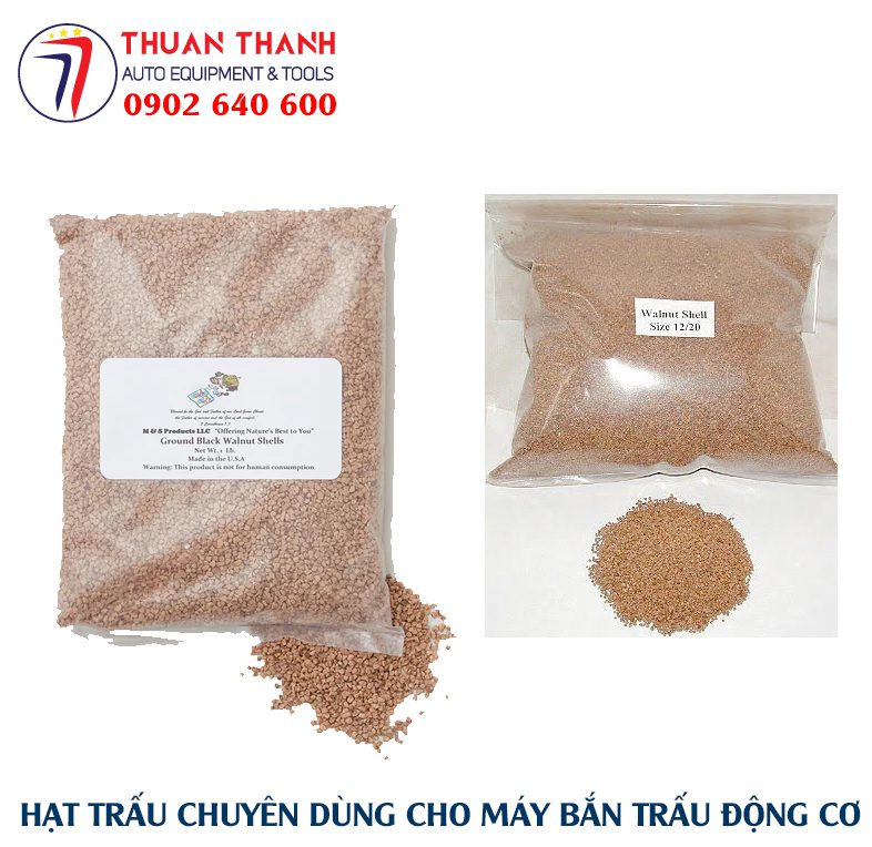 Túi hạt trấu sử dụng cho máy bắn trấu họng nạp động cơ ô tô xe máy